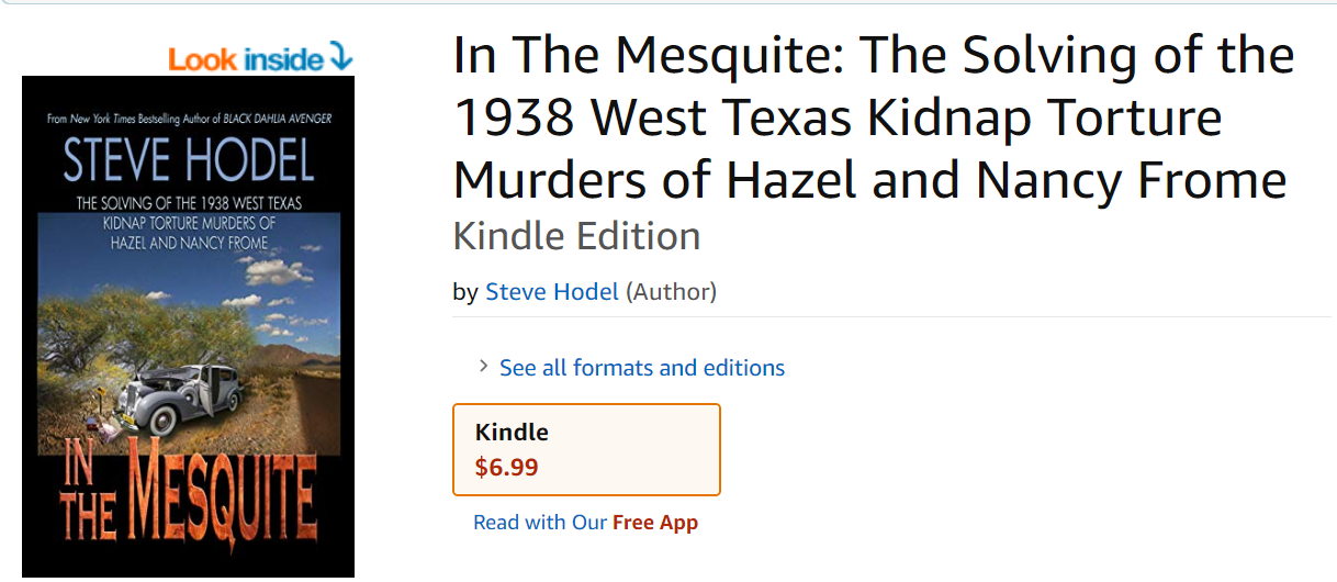 IN THE MESQUITE: The Solving of the 1938 West Texas Kidnap Torture ...