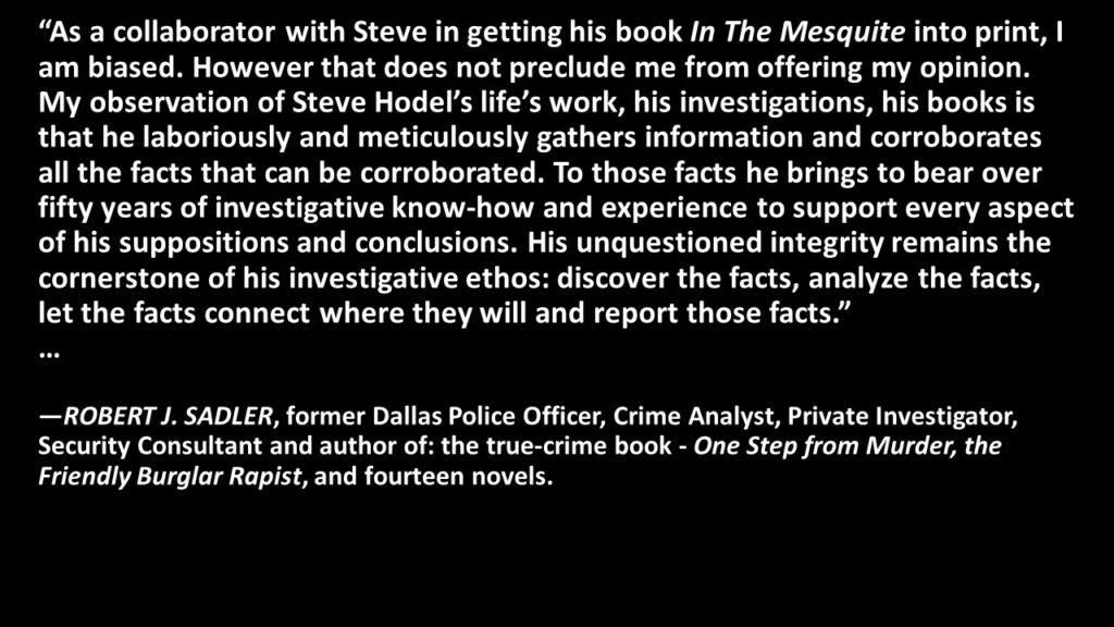 IN THE MESQUITE: The Solving of the 1938 West Texas Kidnap Torture ...