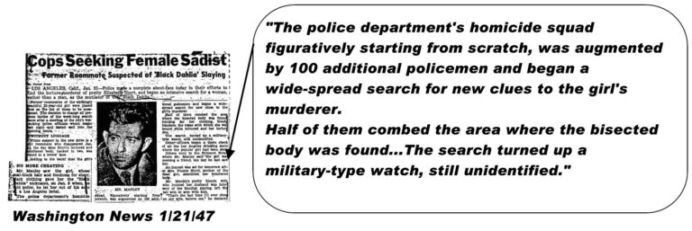 Black Dahlia Crime Scene Photos: New Investigation-Hard Evidence and ...