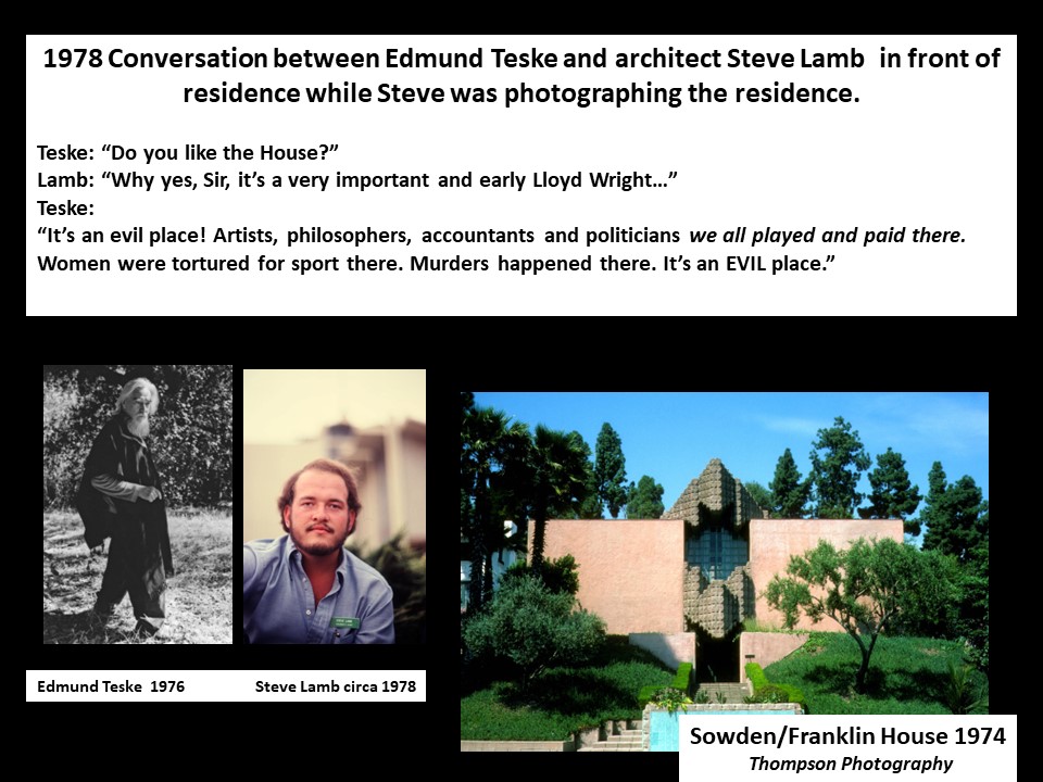 Famed Surrealist Artist/Photographer Edmund Teske Personal Friend to ...