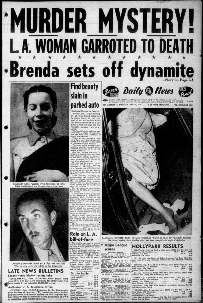 1949 LAPD Paid Police Informant Glenn Martin Letter Confirms Dr. George ...