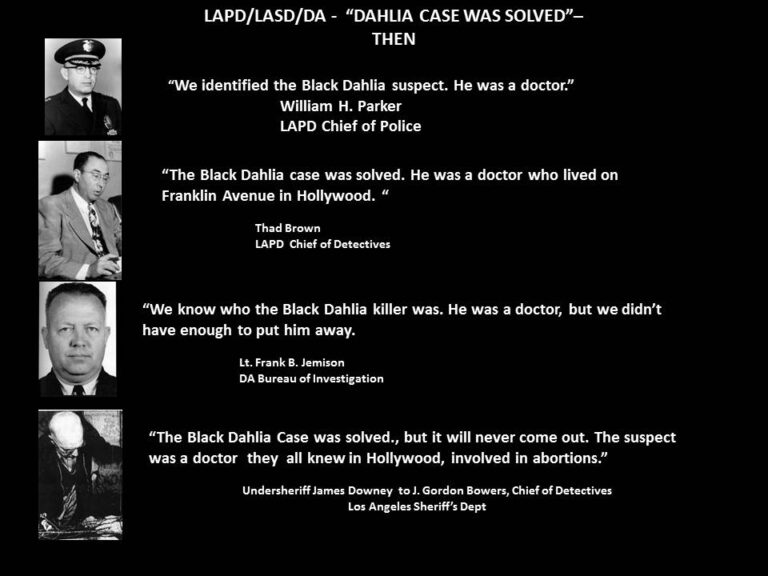On the Record: Law Enforcement Statements on the Black Dahlia Case ...
