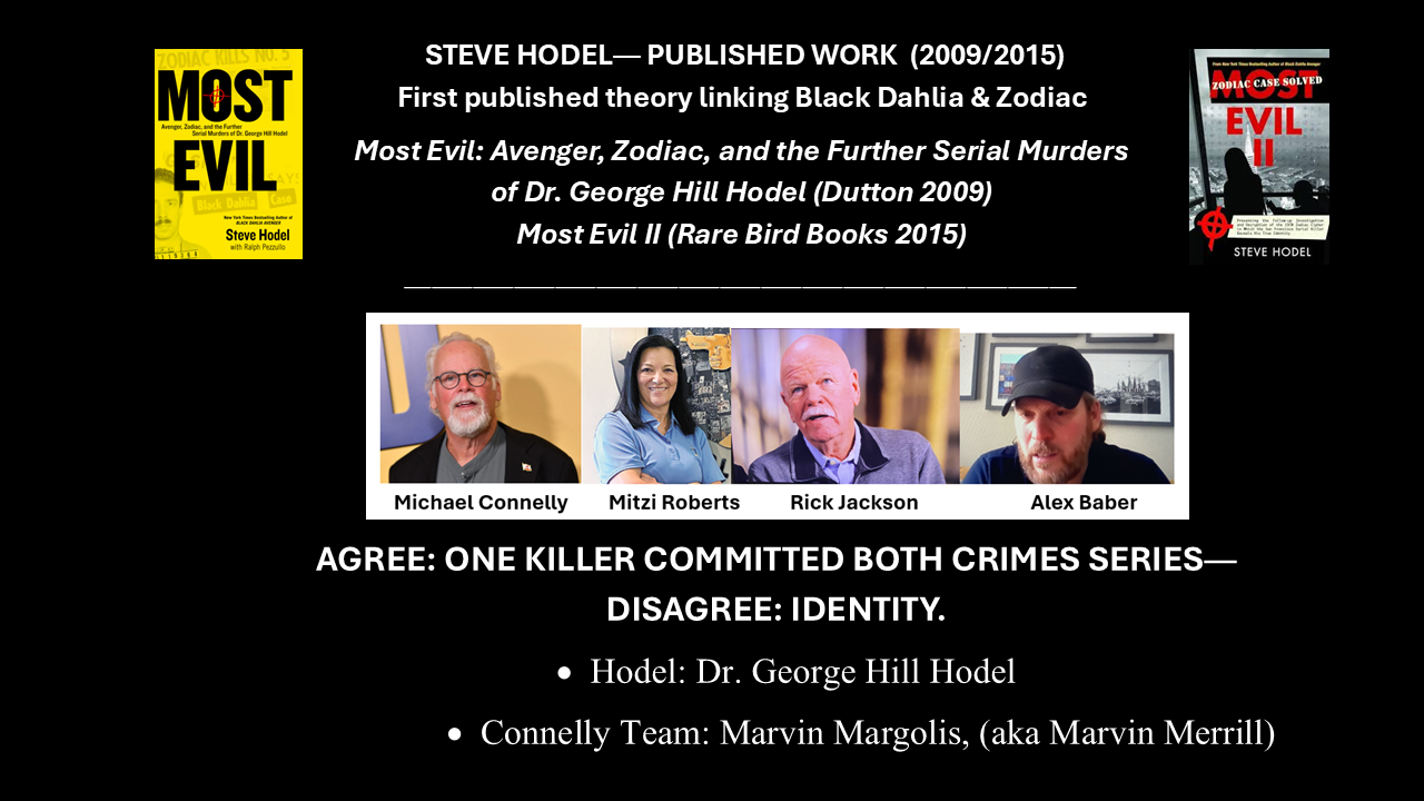Black Dahlia & Zodiac — Setting the Record Straight: Prior Publications ...